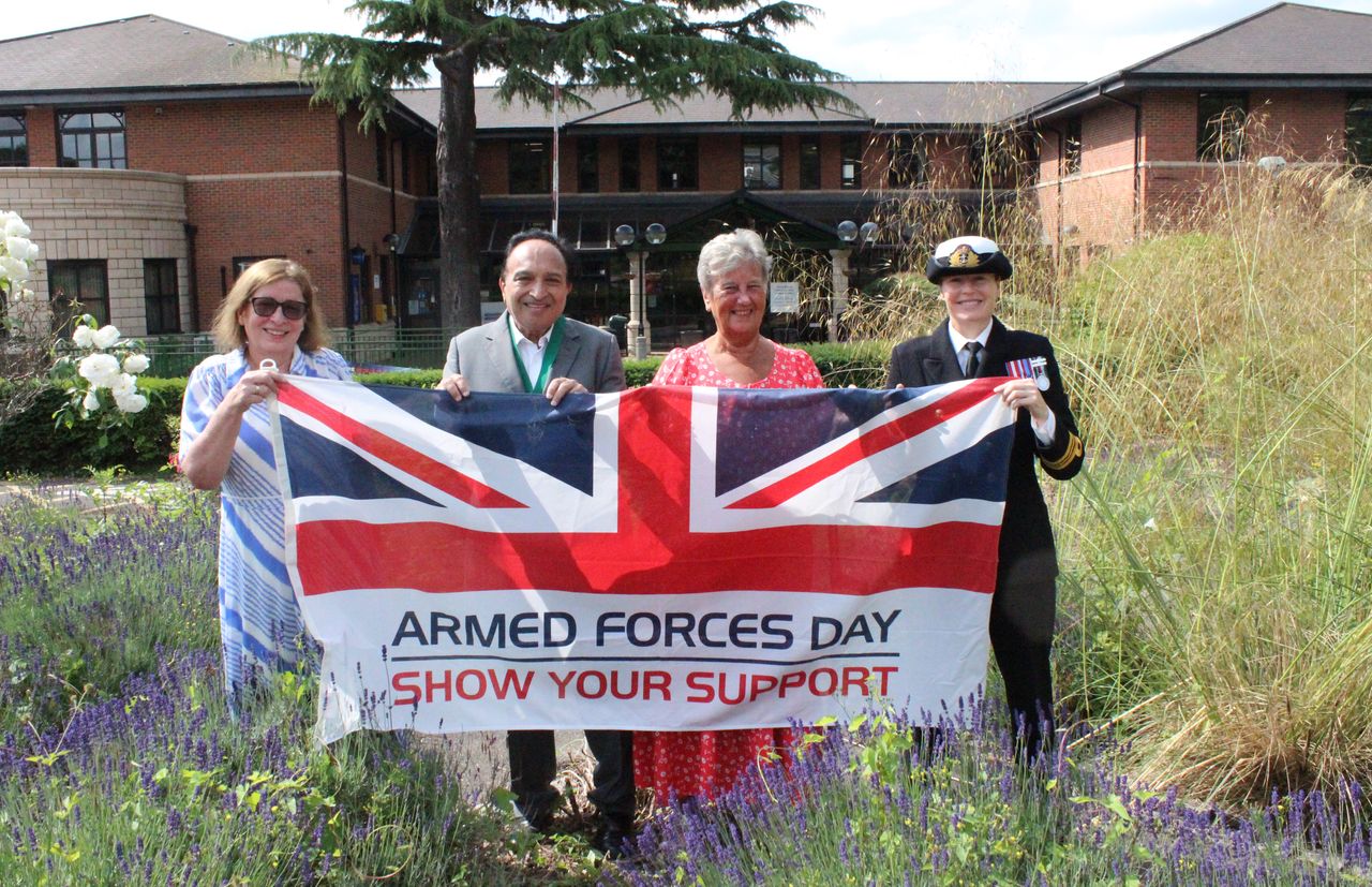 Flag proudly raised over Three Rivers House to show support for UK Armed Forces | Community and ...